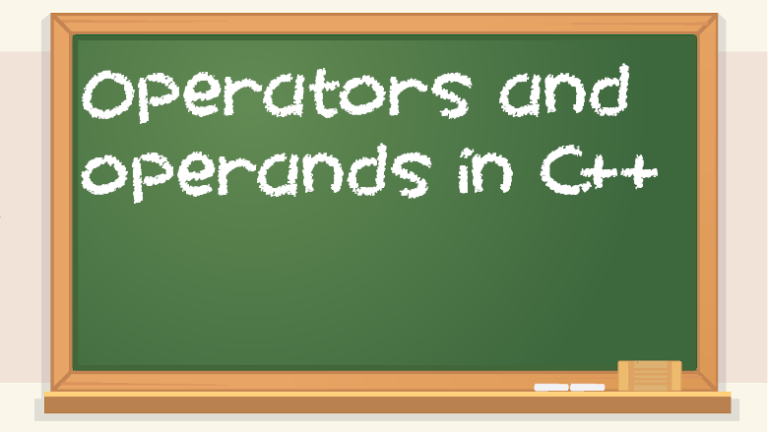 C++ Operators and Operands – Free Coding Tutorials